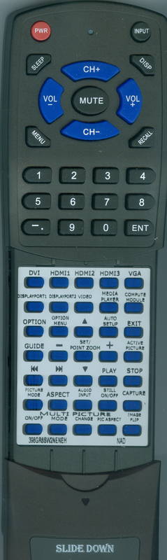 NEC RU M124 Replacement Remote – Remotes.net