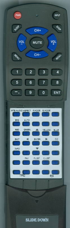 RCA TYPE 2 Replacement Remote – Remotes.net