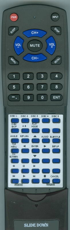 YAMAHA DVVD6280 Replacement Remote – Remotes.net