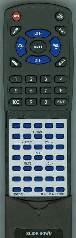 BOSTON ACOUSTICS TVEE MODEL 26 Replacement Remote – Remotes.net