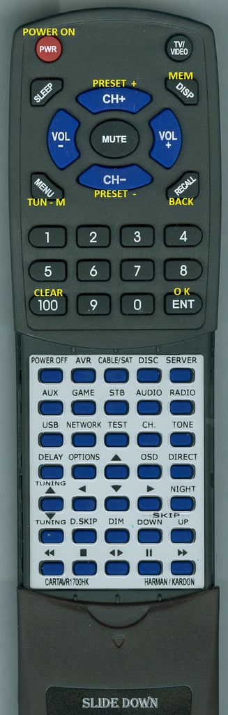 HARMAN KARDON AVR170 Replacement Remote – Remotes.net