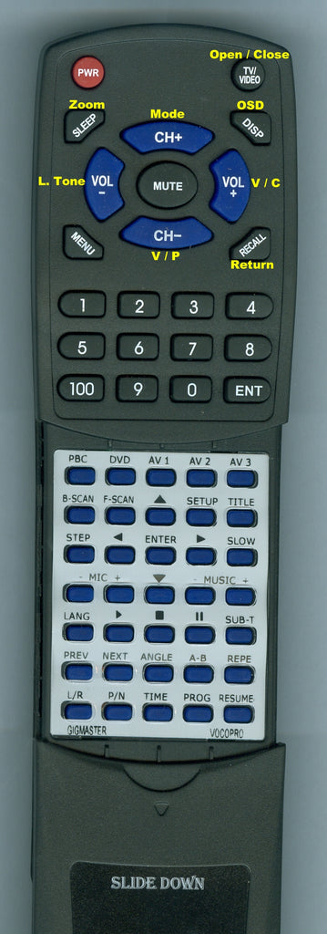 VOCOPRO RTGIGMASTER Replacement Remote – Remotes.net